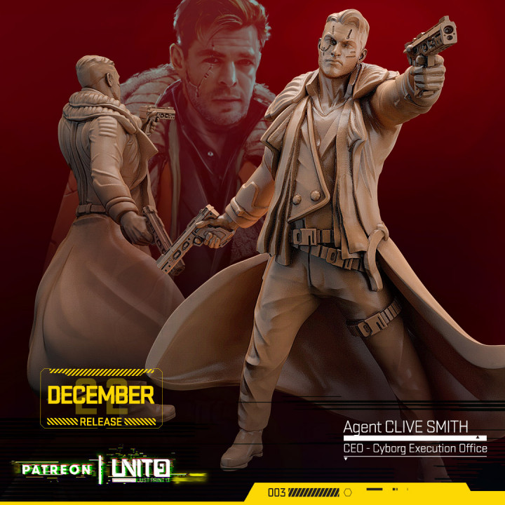 3D Printable Cyberpunk - Agent Clive Smith - Cyborg Execution Office by ...