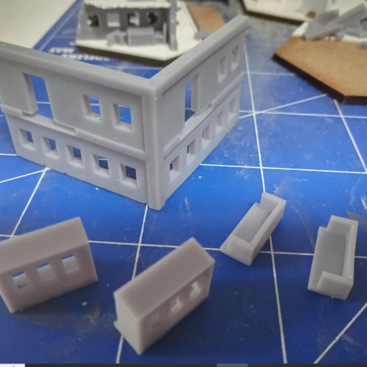 3D Printable 6mm Buildings and Details by Will