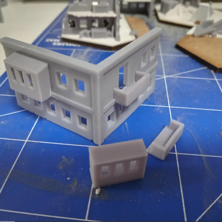 3D Printable 6mm Buildings and Details by Will