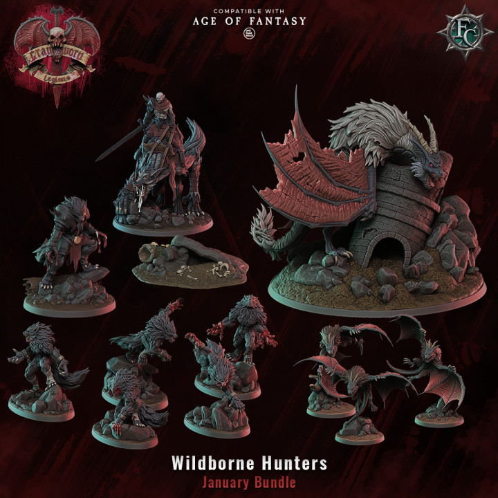 3D Printable Wildlings by Fleshcraft Studio