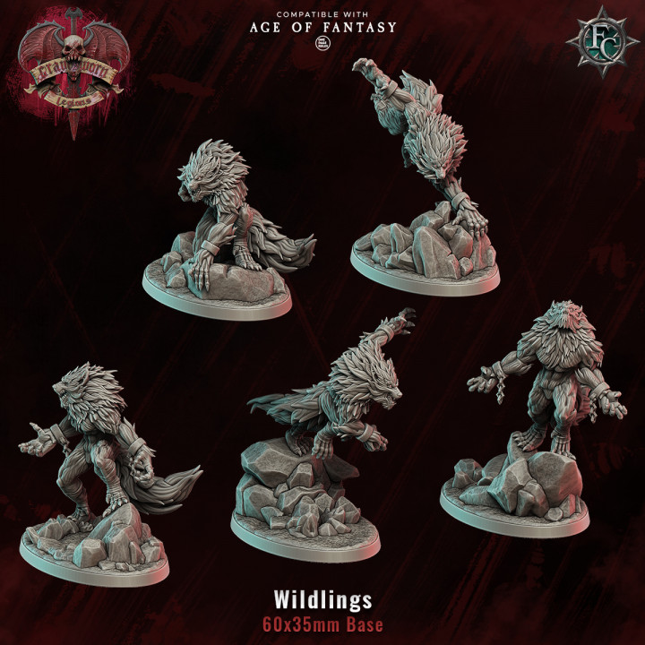 3D Printable Wildlings by Fleshcraft Studio