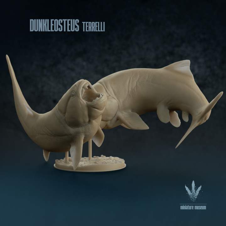 3D Printable Dunkleosteus terrelli : Fighter Fish by Miniature Museum