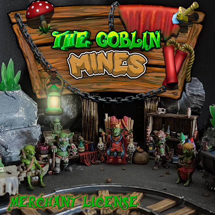3D Printable The Goblin Mines - Merchant License by Moonshine Miniatures