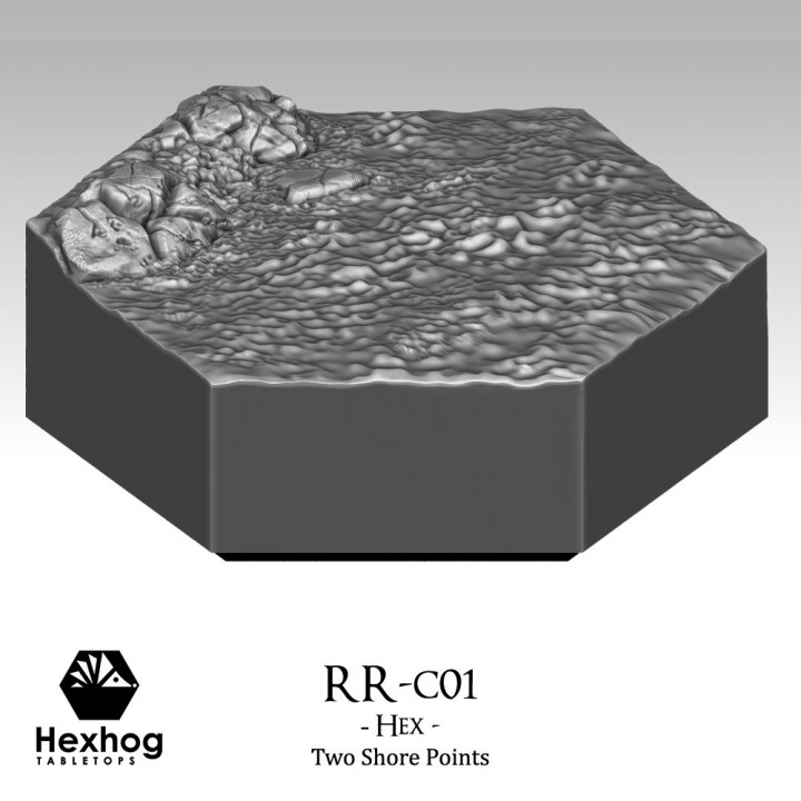 3D Printable Hexhogtabletops: Rushing Rivers -Expansion Set- by Hexhog ...