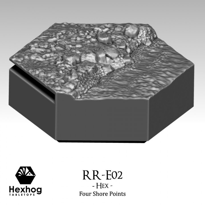3D Printable Hexhogtabletops: Rushing Rivers -Expansion Set- by Hexhog ...