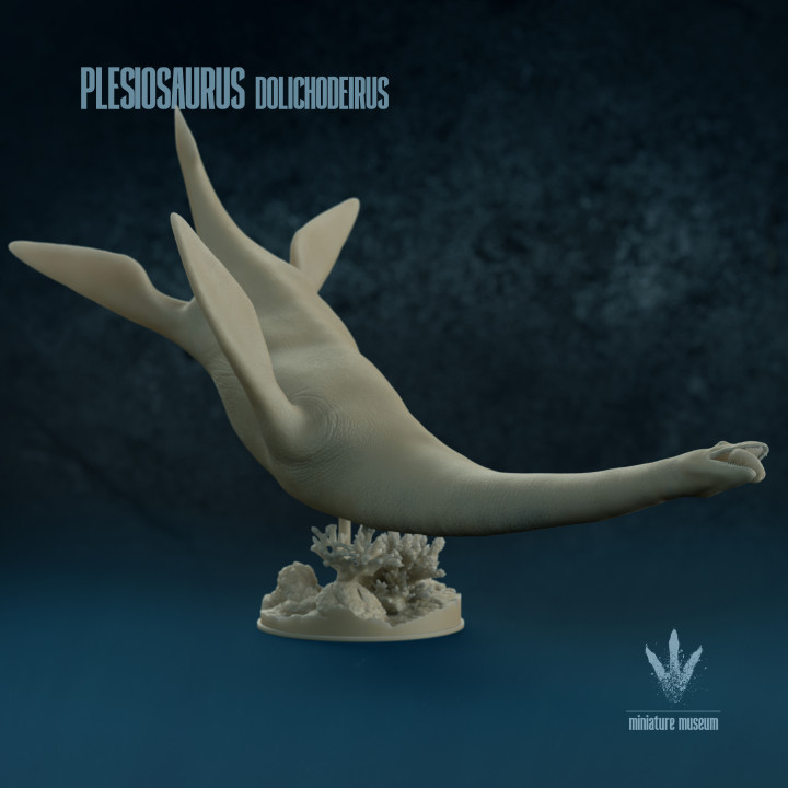 3D Printable Plesiosaurus dolichodeirus : The marine long-neck by ...