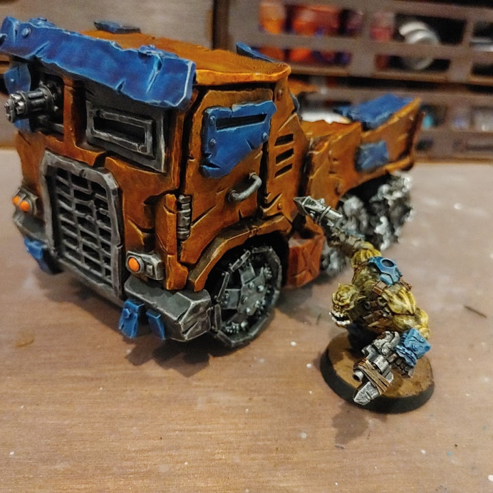 3D Print of Orc War Truck [Bushi bits included] by notimeforwargames