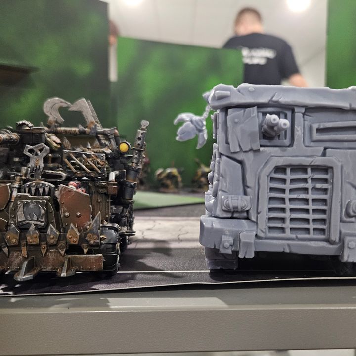 3D Print of Orc War Truck [Bushi bits included] by andrzejaftarczuk