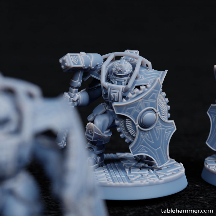 3D Printable Minotaurs (hammersquad) - Space dwarves by Tablehammer