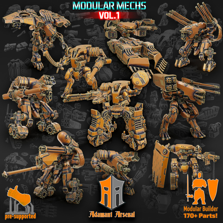 Téléchargement Modular Mechs Builder Vol.1 par Adamant Arsenal