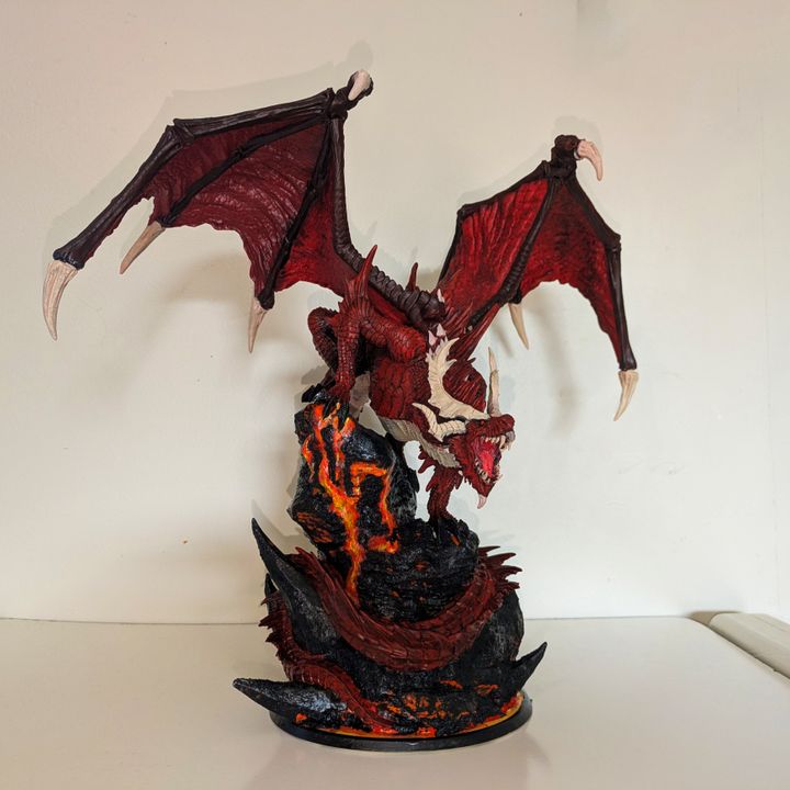 3D Print of Ancient Red Dragon by vikingtemplar86