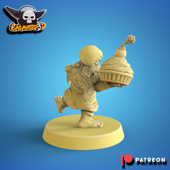 3D Printable Star player Nº15 -Halfling chef- by Calaverd3D