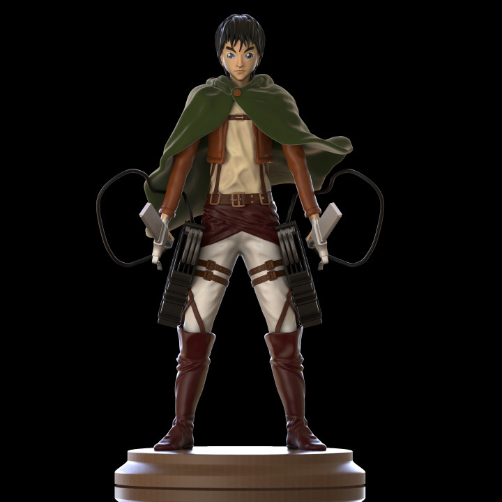 3D Printable Eren Attack on Titan by Orecunchocreativo