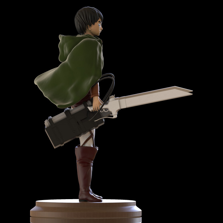3D Printable Eren Attack on Titan by Orecunchocreativo