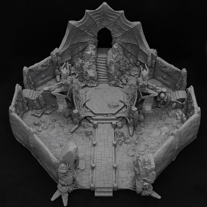3D Printable BUNDLE#07 - SPIDER QUEEN LAIR by Necropunks Miniatures