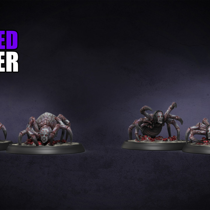 3D Printable BUNDLE#07 - SPIDER QUEEN LAIR by Necropunks Miniatures