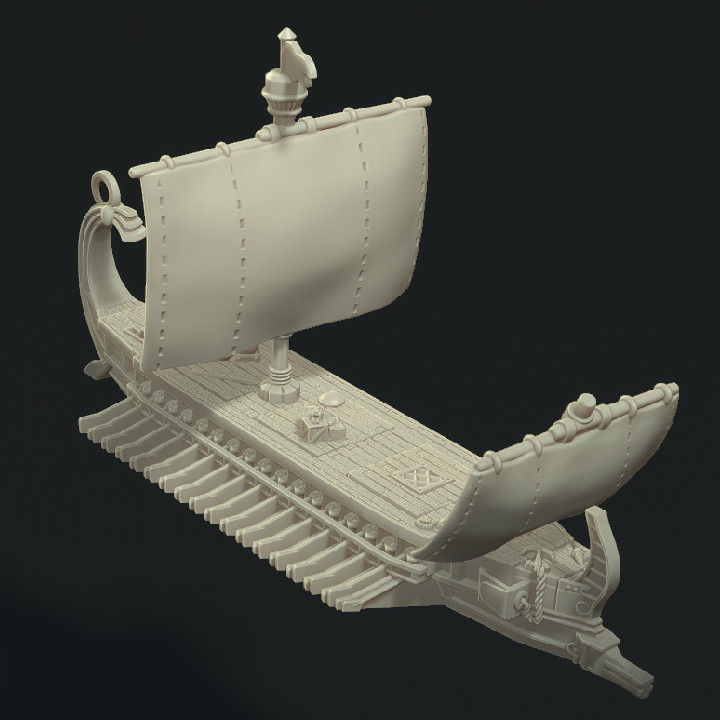 3D Printable Thalassa: Trireme Protos Class Main Ship by Thalassa Game ...
