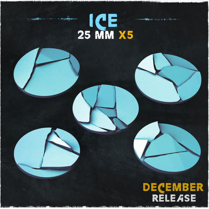 3D Printable Ice-Bases & Toppers (Big Set) by Zabavka Workshop