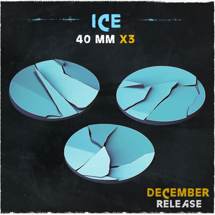 3D Printable Ice-Bases & Toppers (Big Set) by Zabavka Workshop