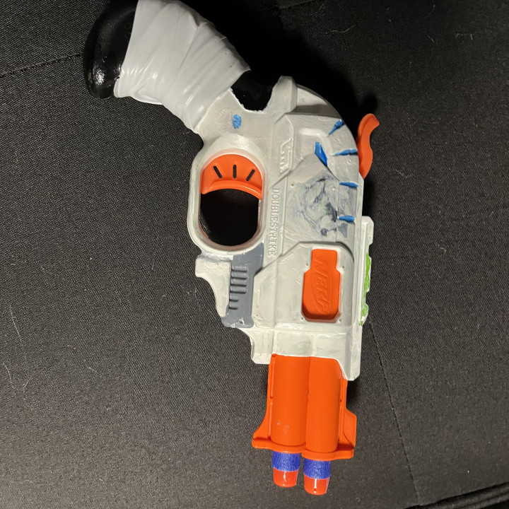 3D Printable Nerf Double Strike Holster by Michael Hafenstein