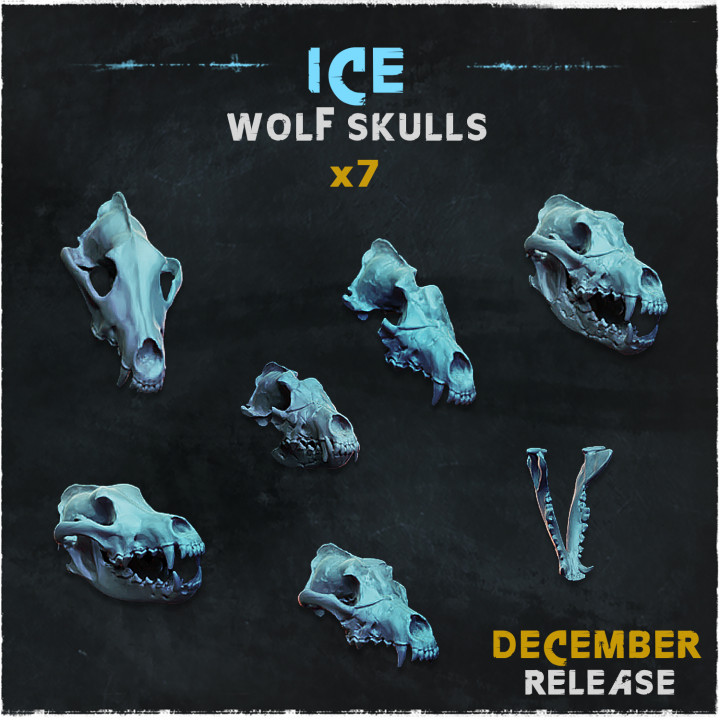 3D Printable Wolf Skulls by Zabavka Workshop