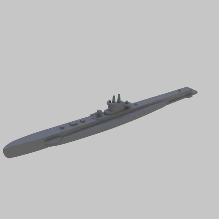 3D Printable Royal Navy S Class Submarine by Lee McColl