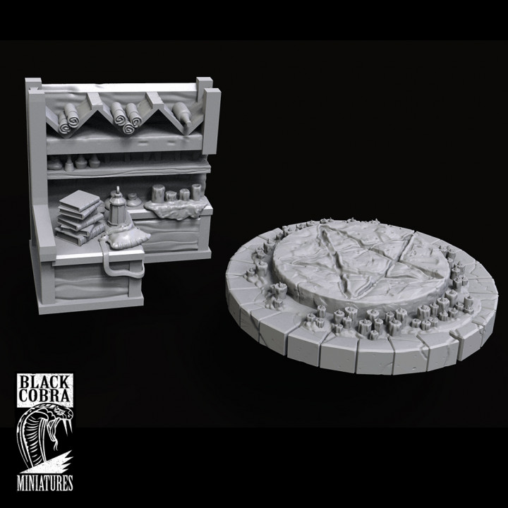 3D Printable Wizard, sorcerer and astrologer Set for Dungeon Crawlers ...