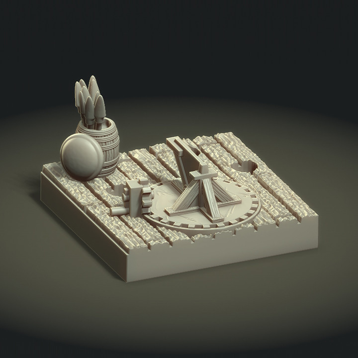 3D Printable Thalassa: Engine of war - Oxybeles and crew by Thalassa Game