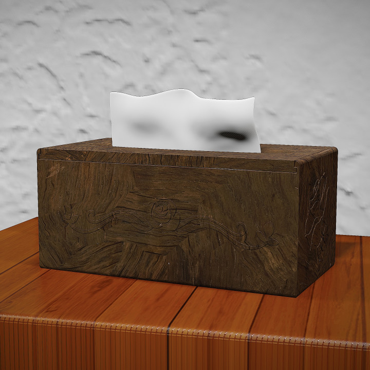 3D Printable WOODEN TISSUE BOX by Lazy Bear