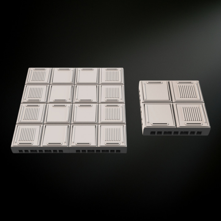 3D Printable Sci-Fi Tile Pack II by WargamesCo