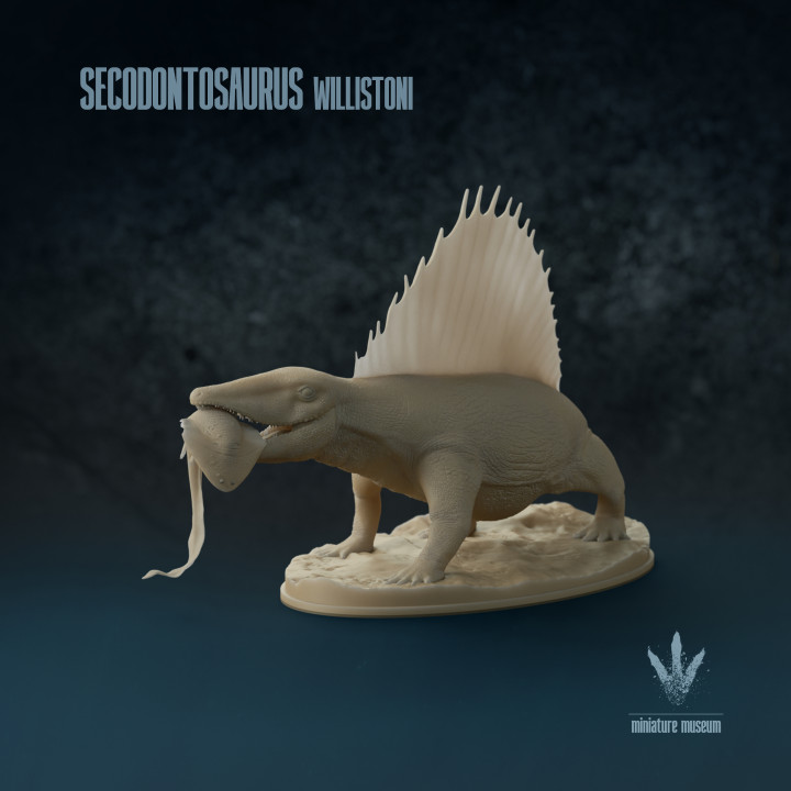 3D Printable Secodontosaurus willistoni & Diplocaulus magnicornis ...