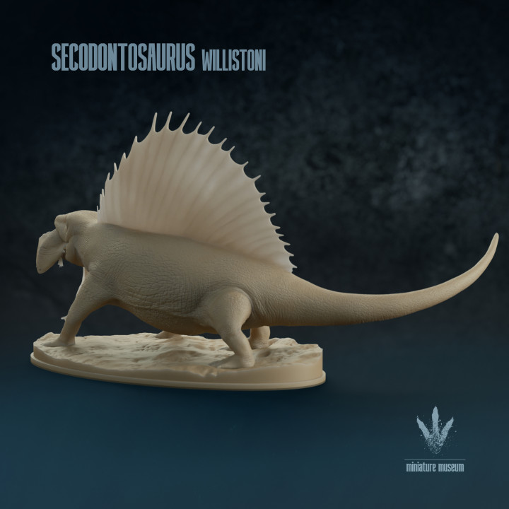 3D Printable Secodontosaurus willistoni & Diplocaulus magnicornis ...