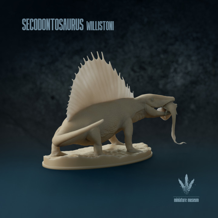 3D Printable Secodontosaurus willistoni & Diplocaulus magnicornis ...
