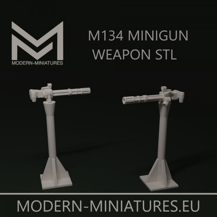3D Printable Vehicle Weapon STL Pack by Modern-Miniatures.eu