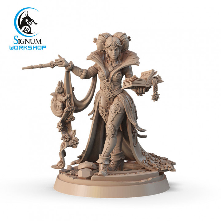 3D Printable Lady Fay, the Summer Forest Sorceress by Signum Workshop