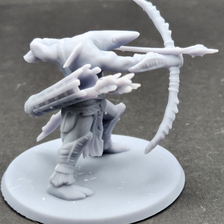 3D Printable Selachian - Blue Shark Archer by Wundervale Games