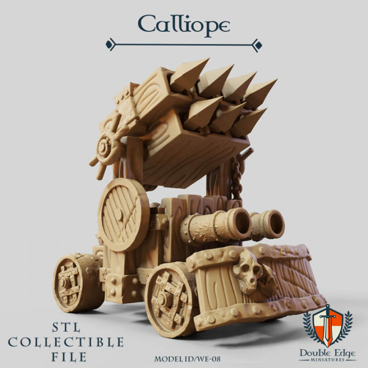 3D Printable Calliope by Double Edge Miniatures