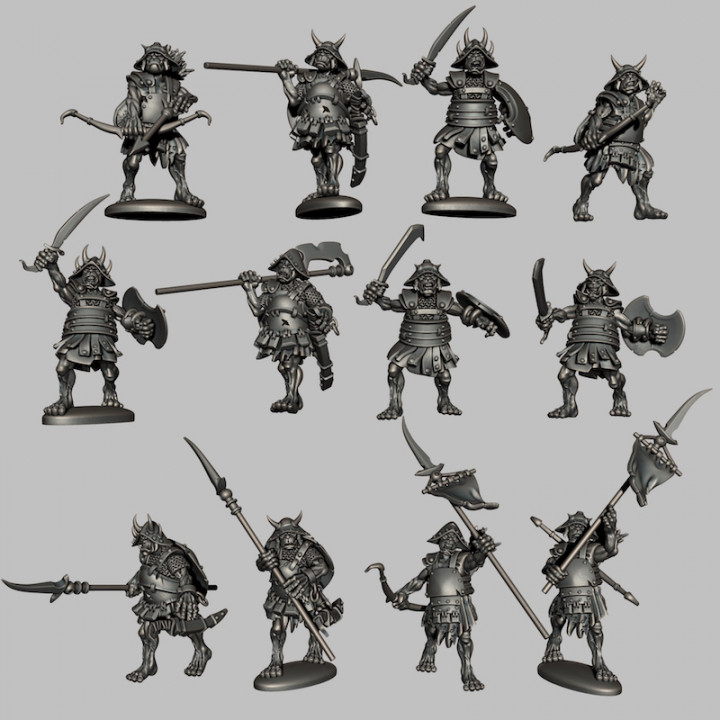 3D Printable Classic Fantasy Orcs by Wargames Atlantic