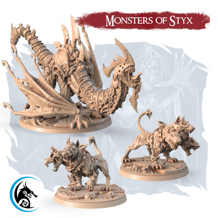 3D Printable Monsters of Styx set by Signum Workshop