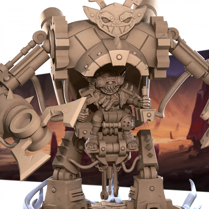 3D Printable Goblin Mech by Bite the Bullet