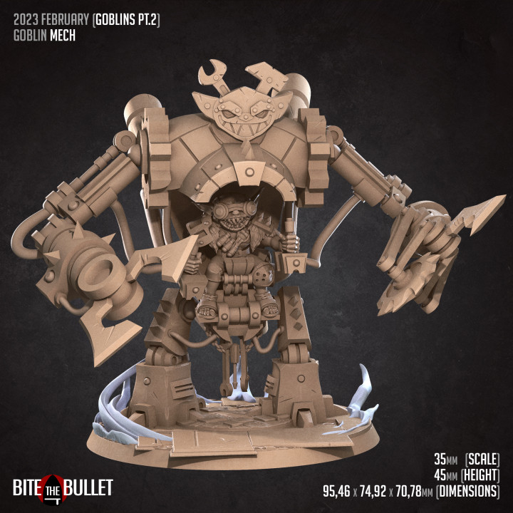 3D Printable Goblin Mech by Bite the Bullet