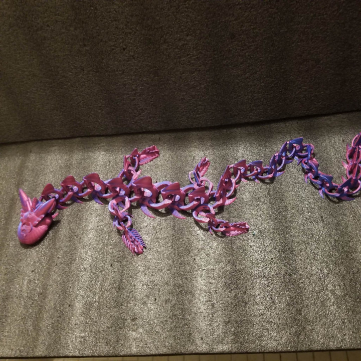3D Printable Bone Chain Sea Dragon by Shakaworld3D
