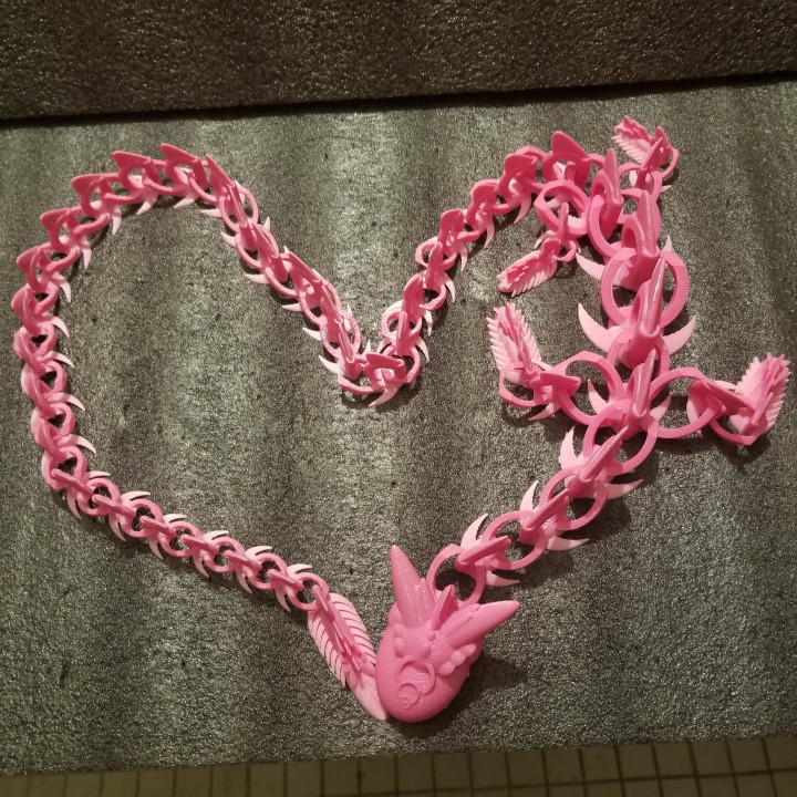 3D Printable Bone Chain Sea Dragon by Shakaworld3D