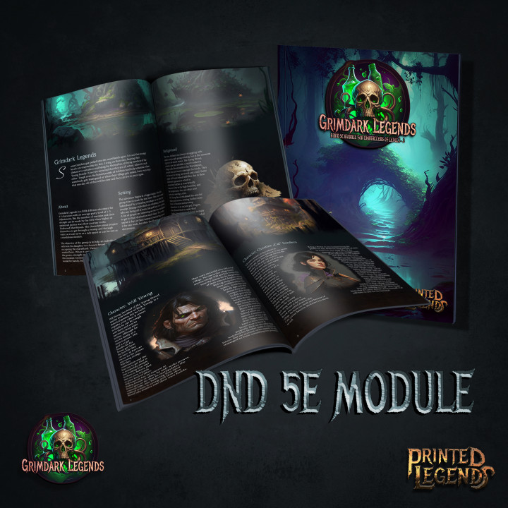 3D Printable Grimdark Legends DnD 5e Module (Level 1-3) + Artwork ...