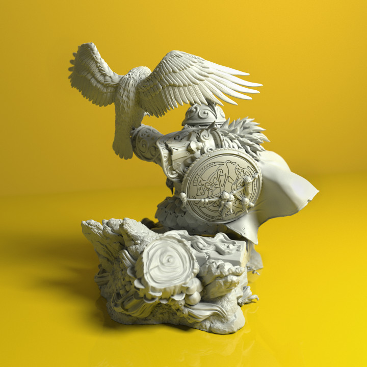 3D Printable "Warden" - Dwarf Lord - by Matteo Donzelli