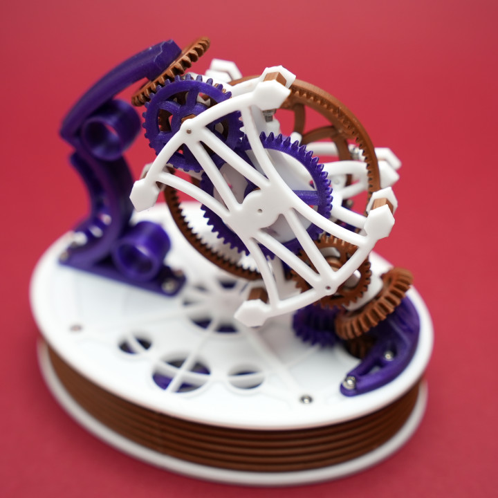 3D Printable Bi-Axial Tourbillon Model by Dan