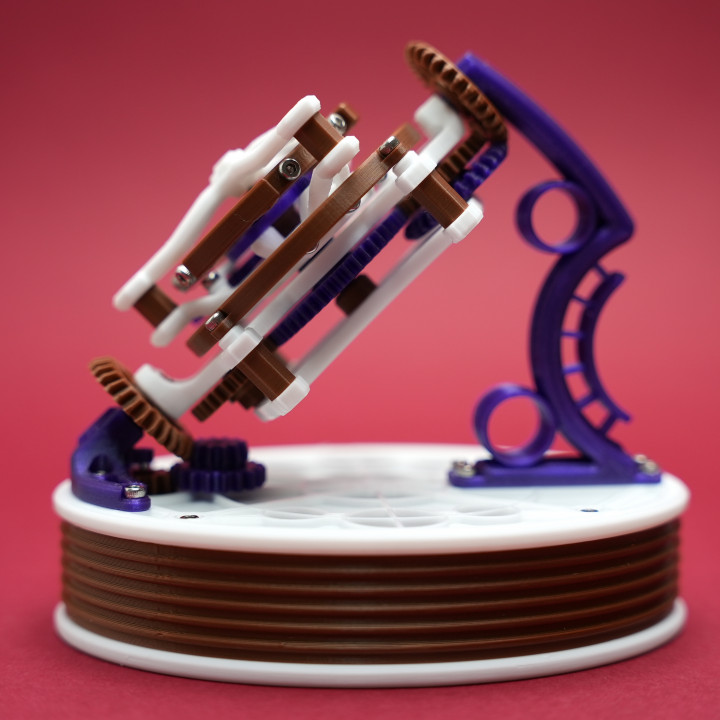 3D Printable Bi-Axial Tourbillon Model by Dan