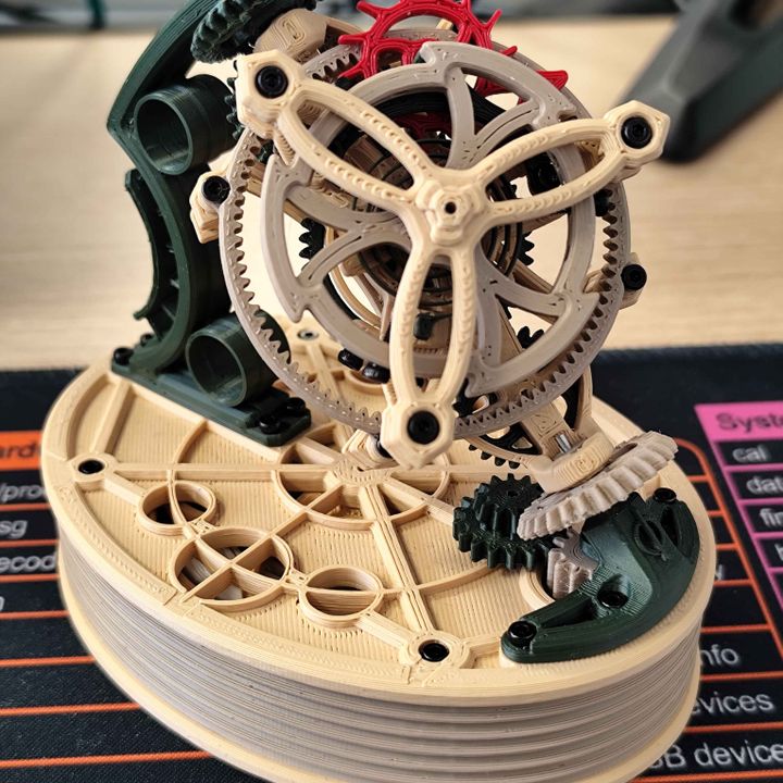 3D Print of Bi-Axial Tourbillon Model by peterpik1