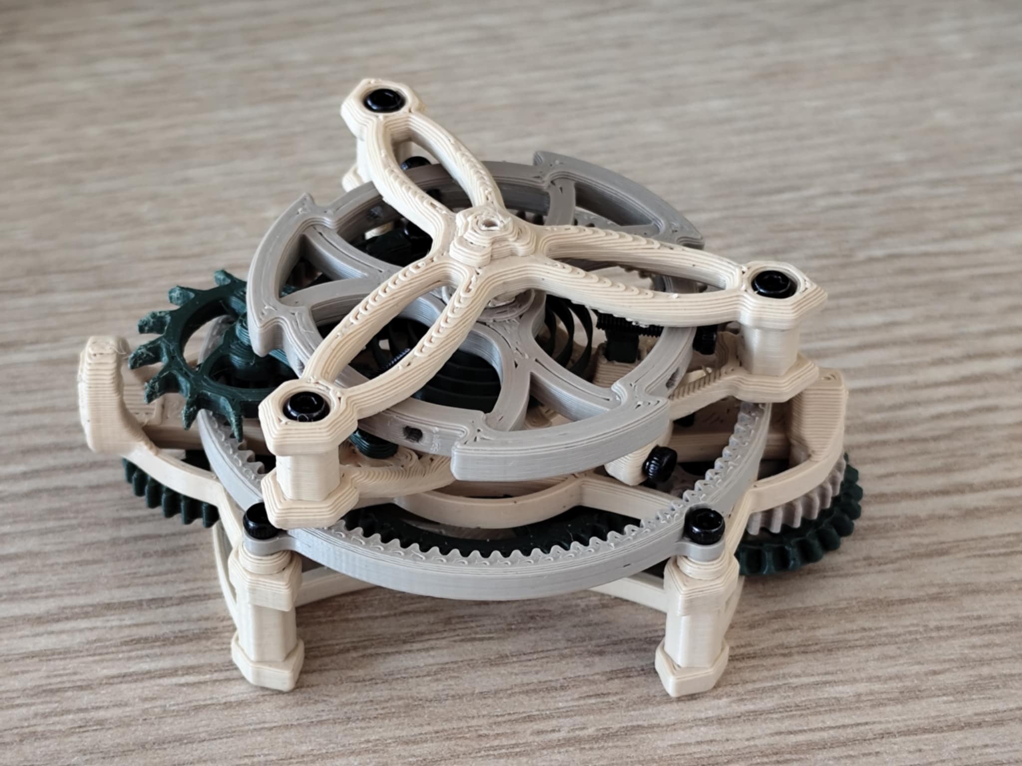 3D Printable Bi-Axial Tourbillon Model by Dan