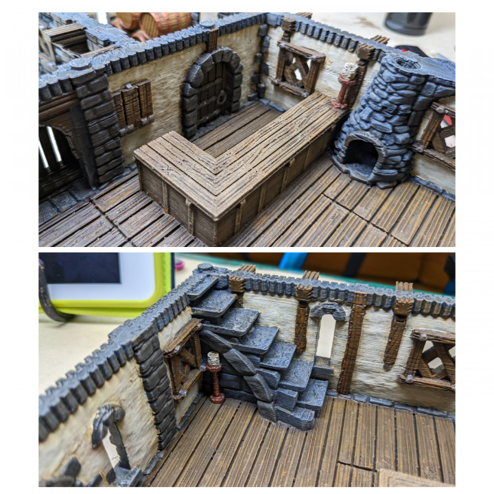3D Printable Red Roc - Medieval RPG Tavern by Iain Lovecraft